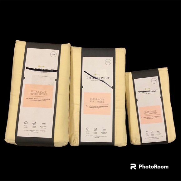 Threshold | Bedding | Nwt Threshold Twin 30 Count Sheet Set Light ...